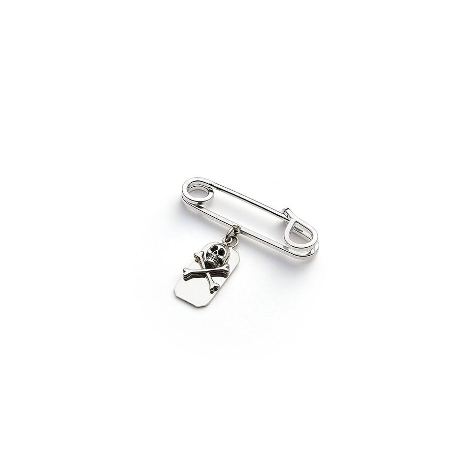 Jonas Studio Men's Sterling Silver Skull & Crossbones Lapel Pin ...