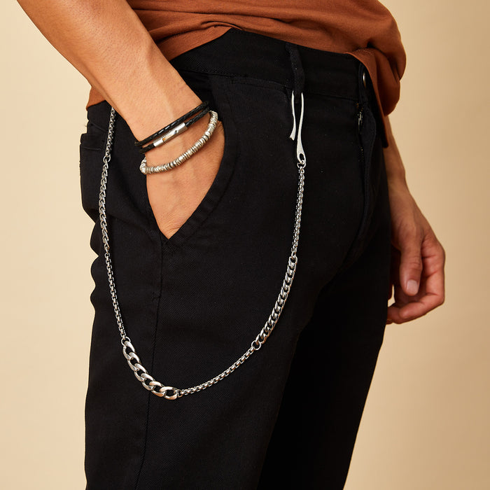 Jonas Studio Men's Stainless Steel Wallet Chain | Here and There Wallet ...